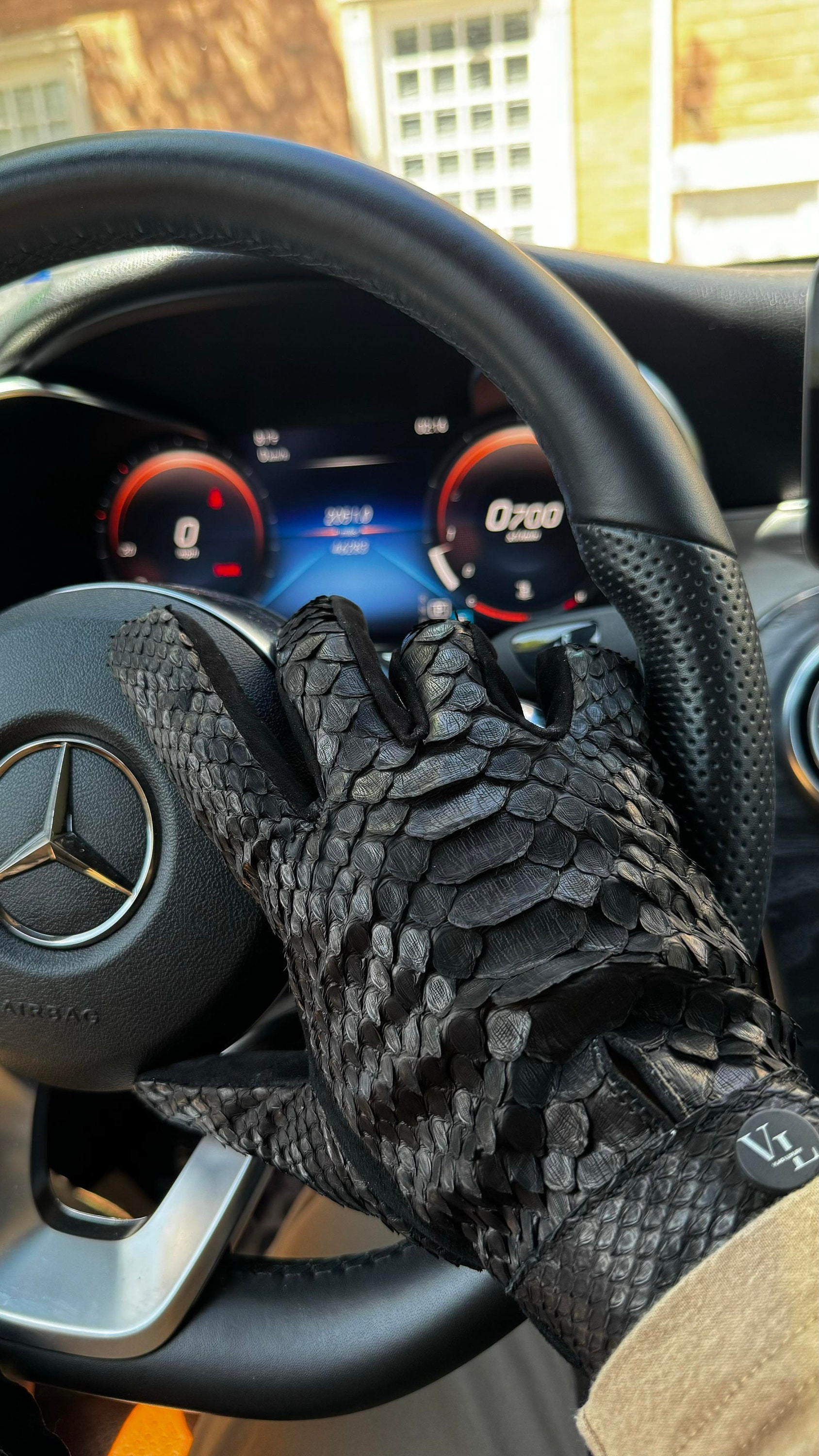Python Driving Gloves, Luxury Leather Unisex Gloves, Driving Gloves. - Etsy