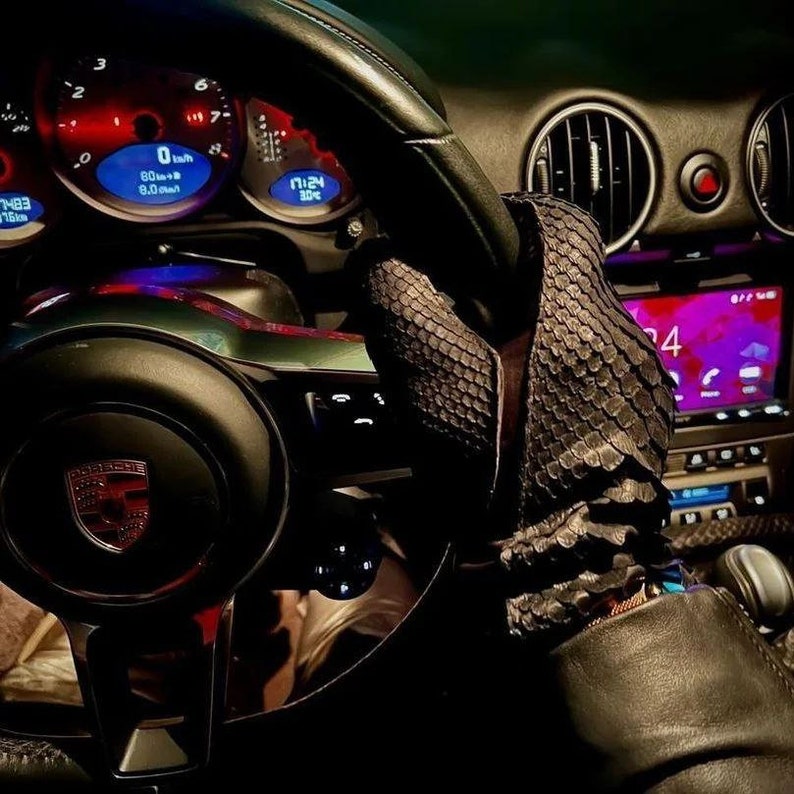 LIMITED Python Driving Gloves +GIFT, Luxury Leather Unisex Gloves ...