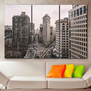 Flatiron building Wall art canvas New York print City photo | Etsy