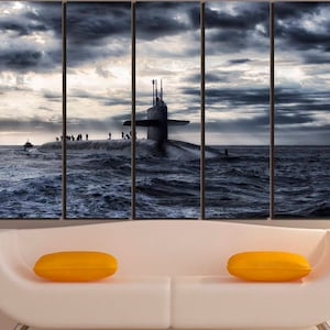 Submarine Art Submarine Poster Wall Decor Submarine Canvas Submarine ...