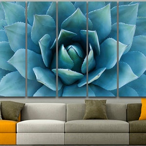 Blue Agave Print Decor Floral Tequila Agave Blue Agave Print Blue Agave ...