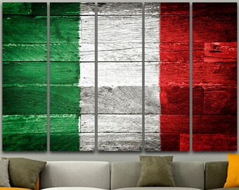 Italy Flag Canvas | Etsy