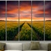 Cornfield Print Field Wall Art 4 Panel Canvas Cornfield Decor Cornfield ...