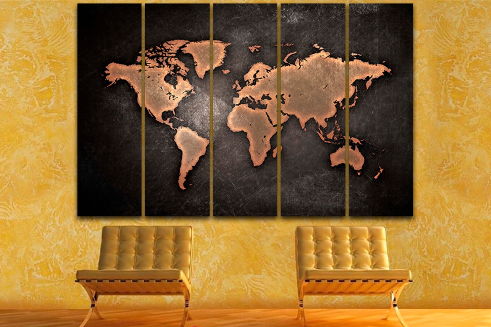 World Map Print Art World Map Print World Map Art World Map on Canvas 5 ...