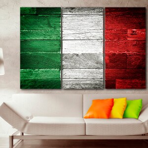 Italy Flag Print Art Italy Flag Canvas Flag Italy Print Flag Italy ...