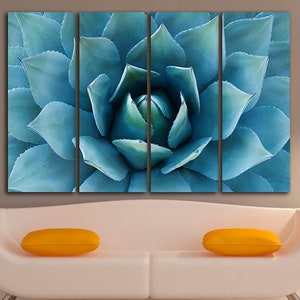 Blue Agave Print Decor Floral Tequila Agave Blue Agave Print Blue Agave ...