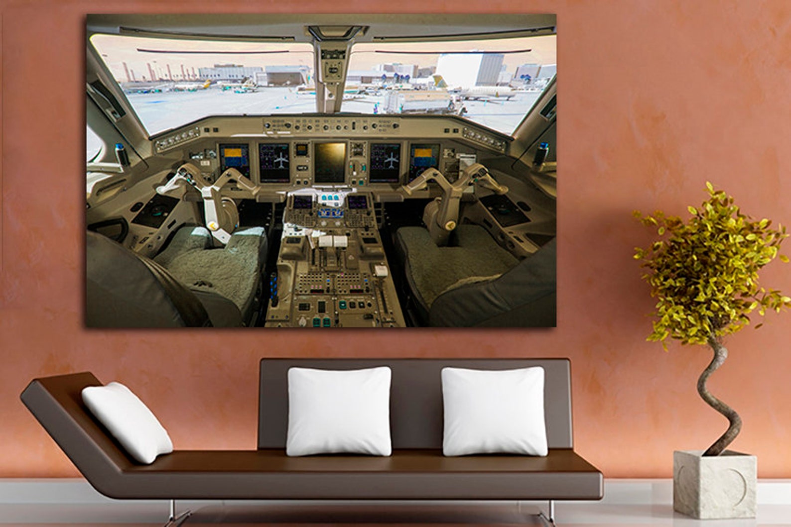 Cockpit Canvas Set Airplane Engine Art Cockpit Poster Cockpit - Etsy