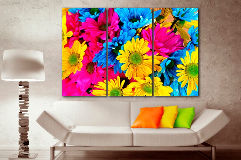 Flower Poster Watercolor Flower Floral Home Art Flowers Wall - Etsy