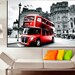 Bus Red London Bus Print Bus Canvas Bus Red Poster Gift for Her London ...