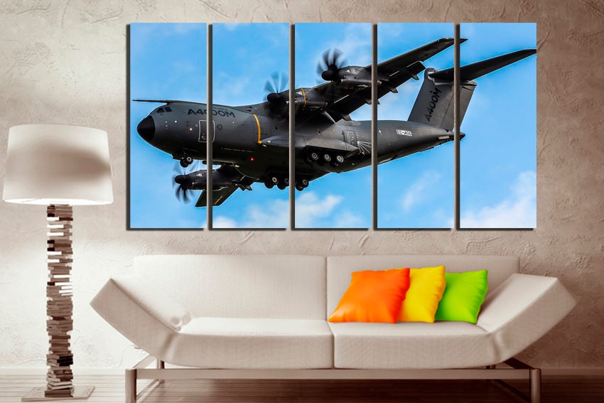 Airplane Wall Print Airbus Military Art Engine Canvas - Etsy