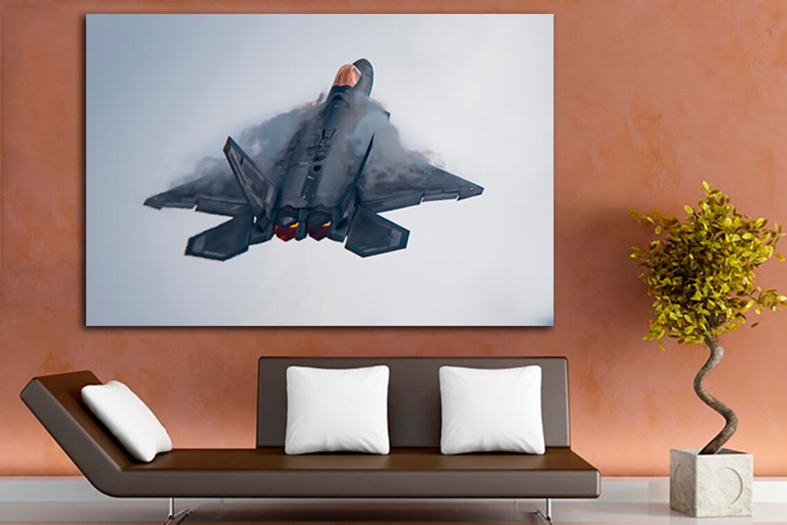Lockheed Boeing F22 Raptor Canvas Multirole Fighter Print - Etsy