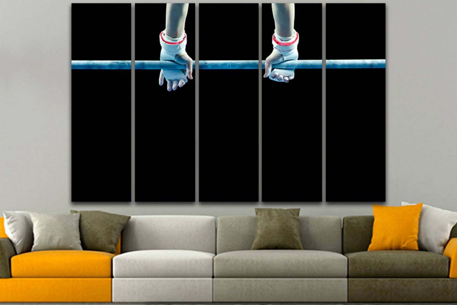 Gymnastics Art Gymnast Hands Canvas Sport Wall Art Workout Wall Decor ...