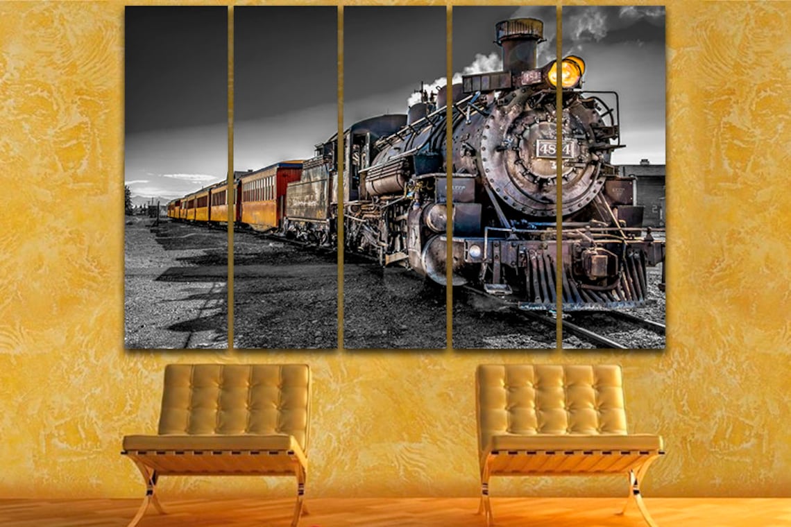 Train Canvas Art Steam Old Train Art Train Poster Train Canvas - Etsy ...