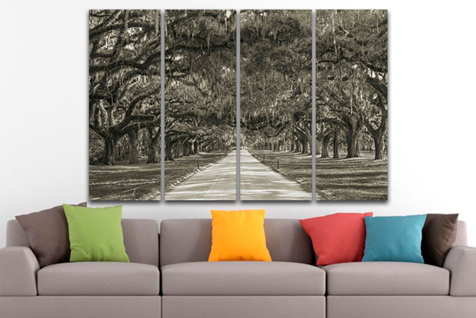 Multi Canvas Art Tree Wall Art Oak Trees Plantation Trees - Etsy