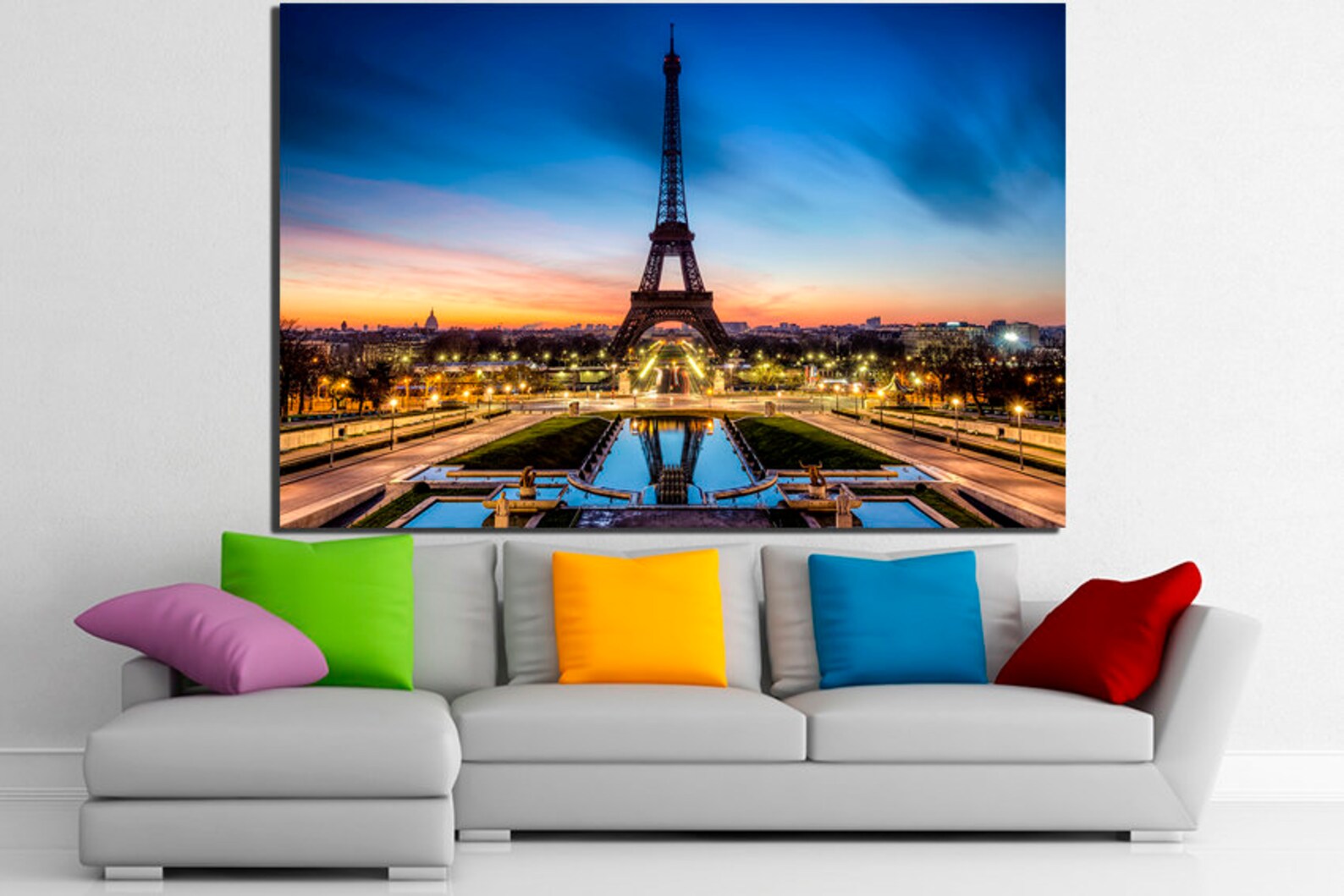 Large Paris Wall Art France Canvas Print Tour Eiffel Paris | Etsy