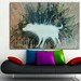 Dog Canvas Art Wet Dog Print Graffiti Wall Art Decor Street Art Print ...