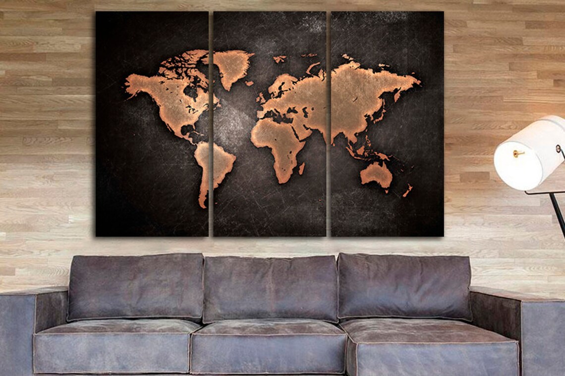 World Map Print Art World Map Print World Map Art World Map on - Etsy