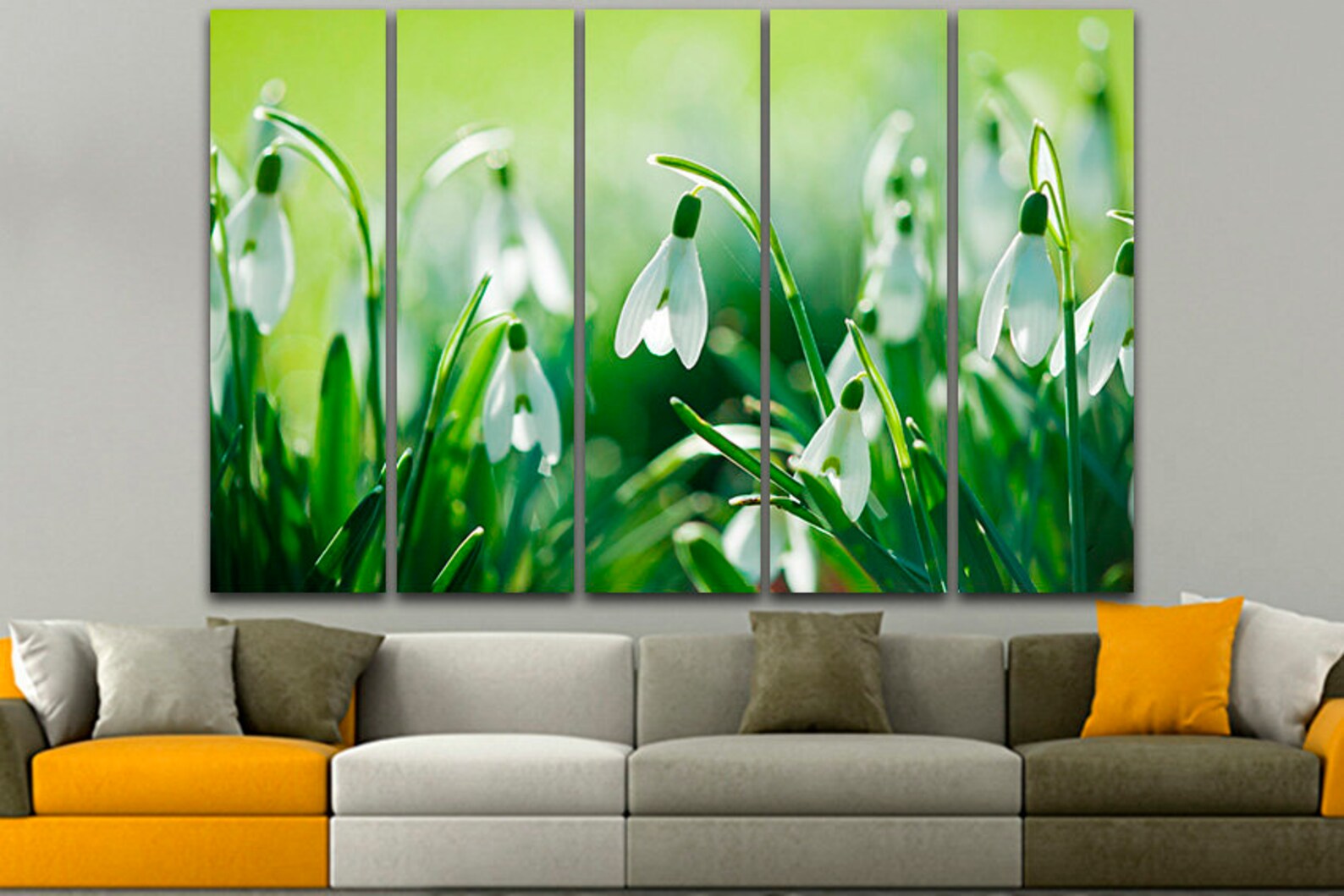 Snowdrops Print Flowers Art Decor Snowdrops Canvas Spring - Etsy