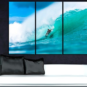 Surfing Canvas Set Ocean Wall Art Surfing Print Surfing Home Art ...