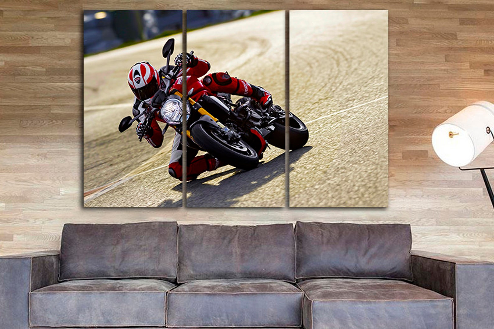 Framed Canvas Motorbike Print Motorcycle Decor Motorbike Wall Art Bike ...