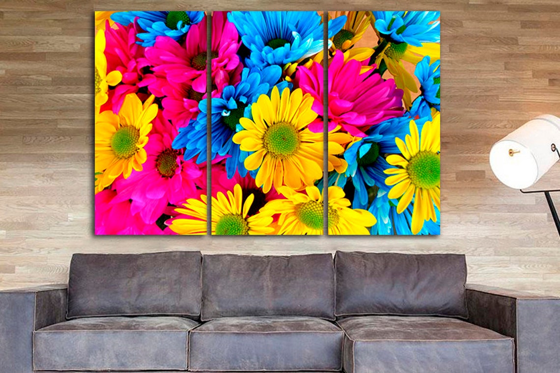 Flower Poster Watercolor Flower Floral Home Art Flowers Wall - Etsy