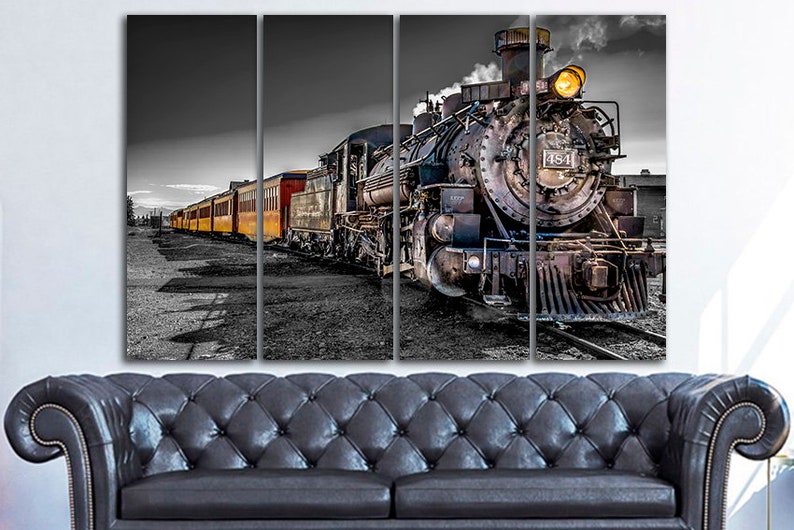 Train Canvas Art Steam Old Train Art Train Poster Train Canvas - Etsy