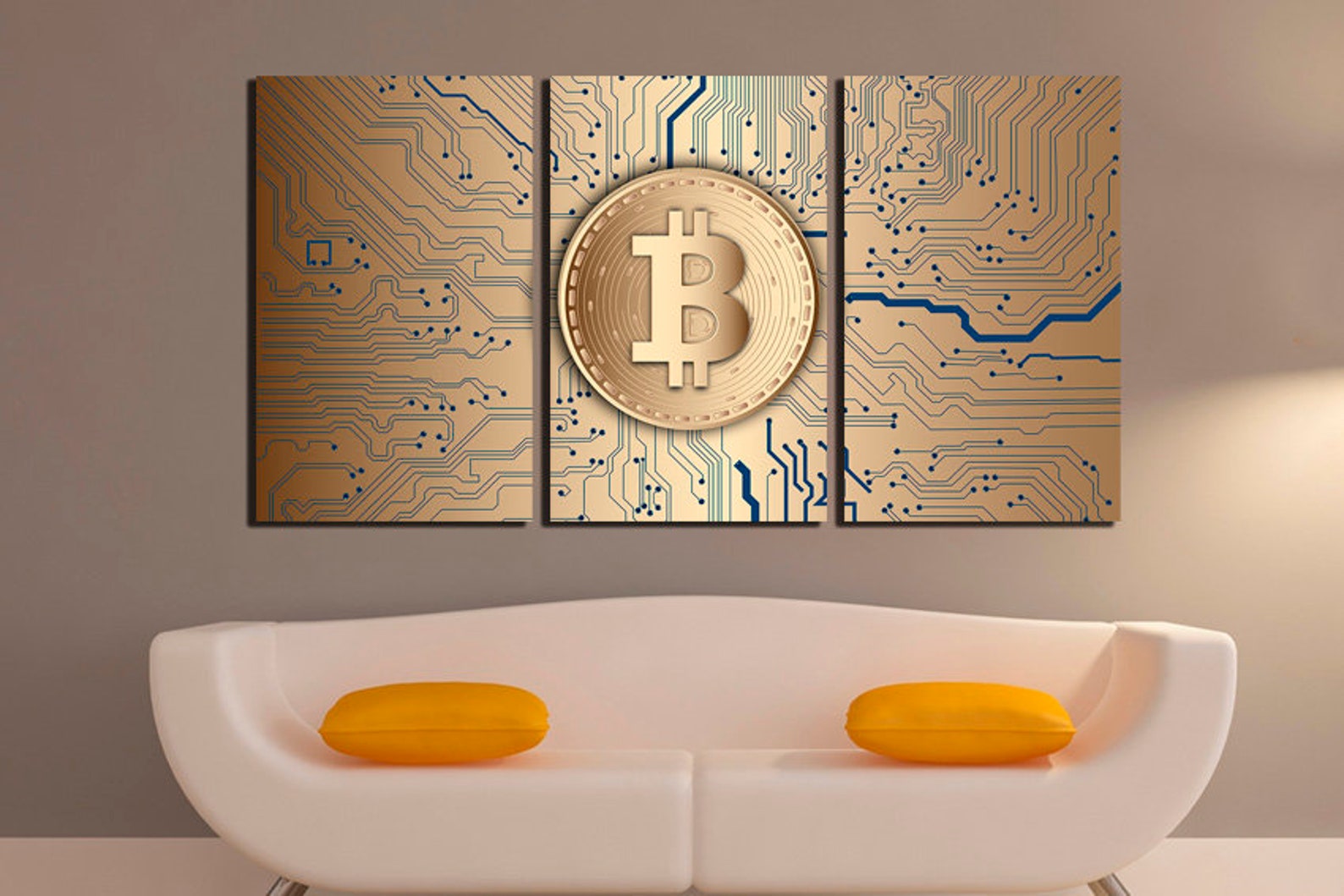 Bitcoin Canvas Crypto Art Currency Print Trader Wall Décor - Etsy
