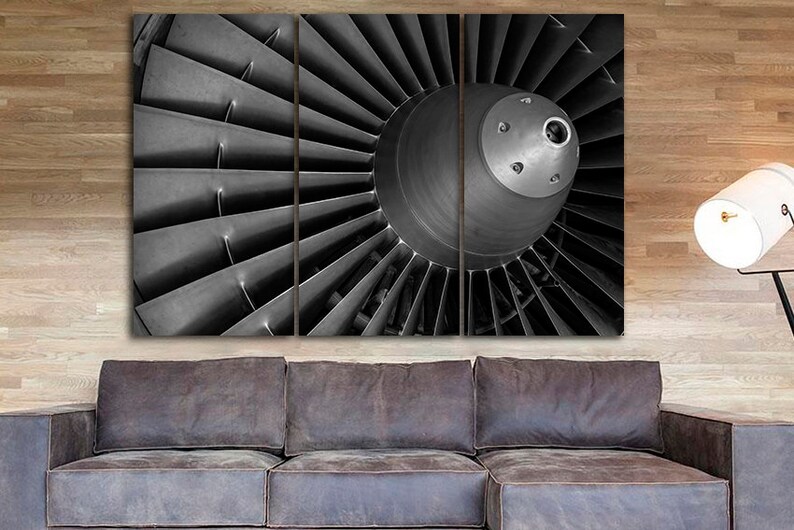 Aircraft Engine Artwork Poster Airplane Wall Decor Engine - Etsy