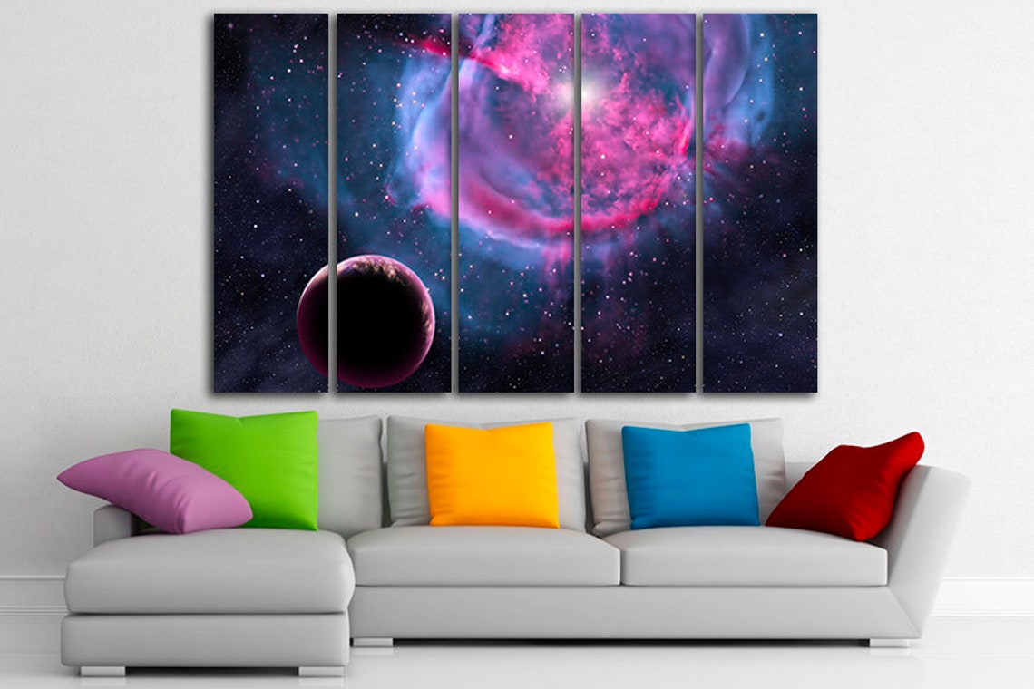 Space print Wall art canvas Astronomy Space wall art Galaxy | Etsy