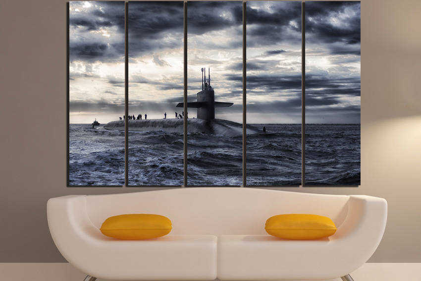 Submarine Art Submarine Poster Wall Decor Submarine Canvas - Etsy
