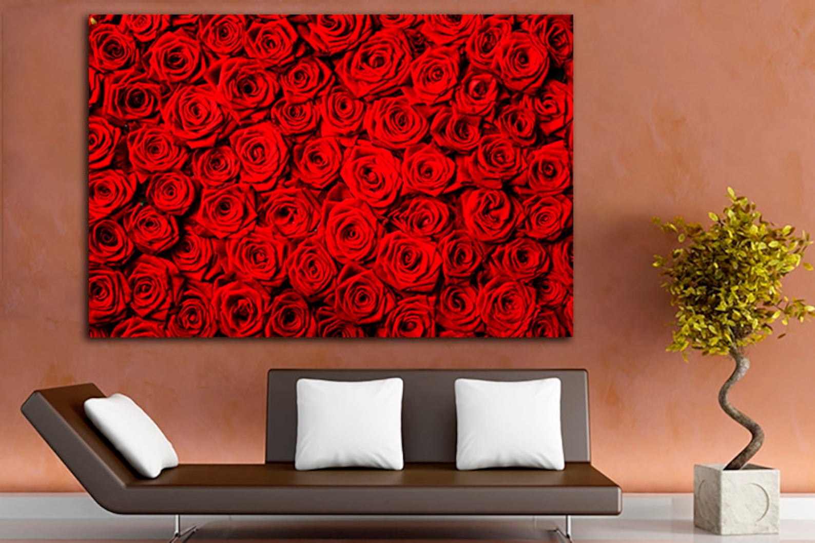 Red Roses Flowers Wall Art Roses Wall Decor Gift for Mom - Etsy