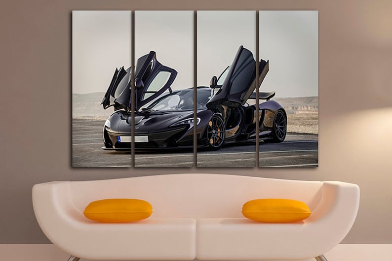 Sport Car Canvas Racing Car Wall Print Muscle Wall Decor Cars Poster ...