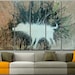 Dog Canvas Art Wet Dog Print Graffiti Wall Art Decor Street Art Print ...