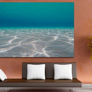 Underwater Canvas Ready to Hang Tropical Wall Print Seabed Wall Art Sea ...