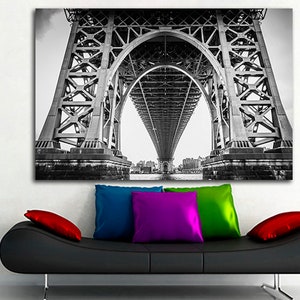 Williamsburg Bridge Wall Art Canvas Bridge Print Manhattan Decor New ...