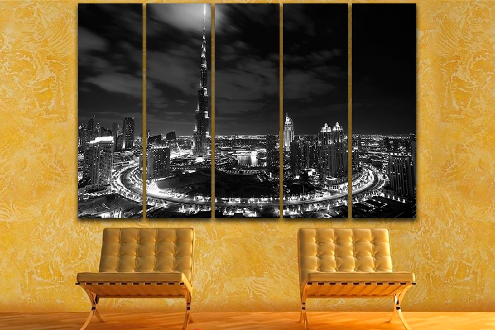 Dubai Canvas Set United Arab Emirates Dubai Canvas Dubai Wall Décor ...