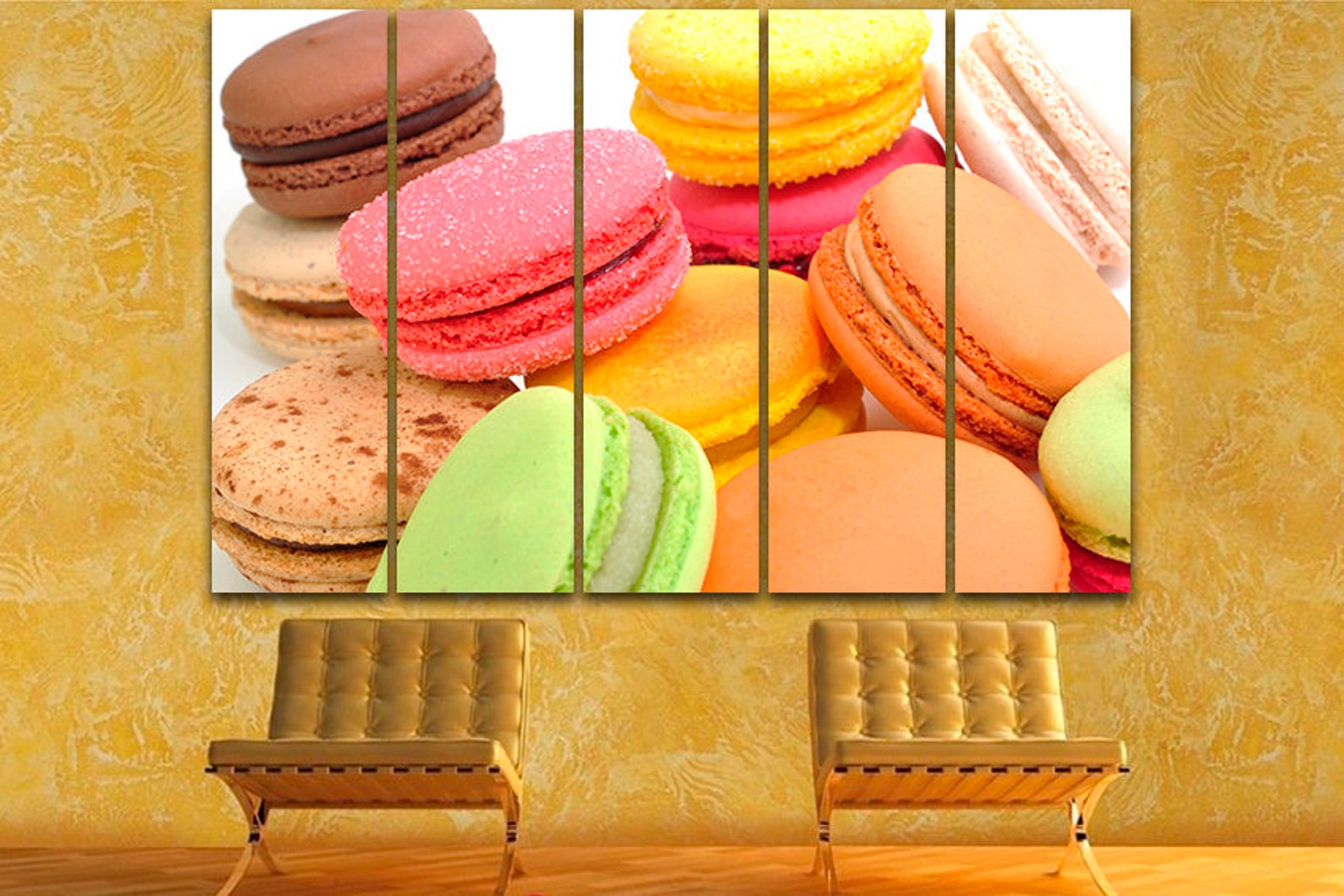 Macaron Print on Canvas French Macaron Macaron Canvas Macaron Print ...