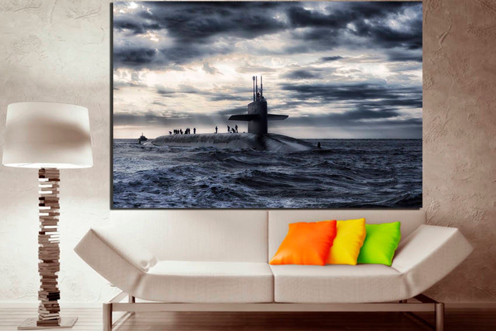 Submarine art Submarine poster Wall decor Submarine canvas | Etsy