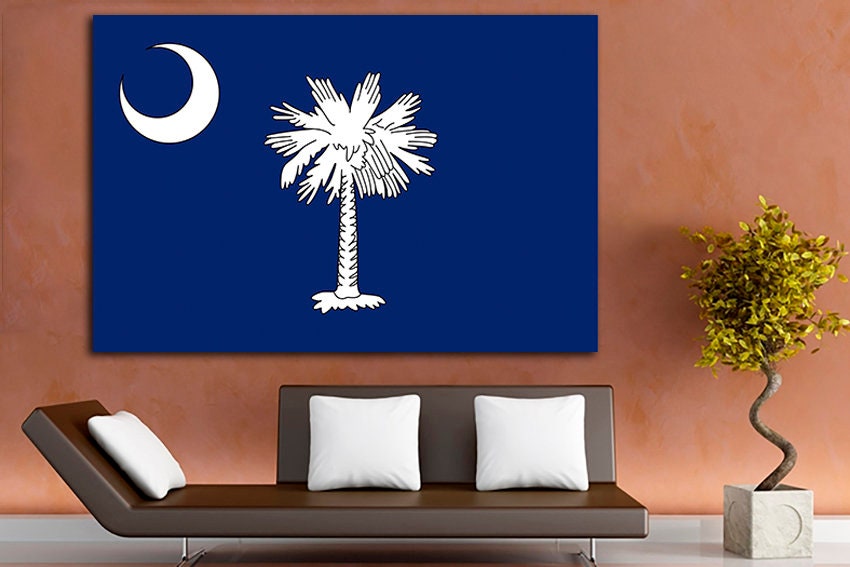South Carolina State Wall Decor South Carolina Flag South Carolina Art ...