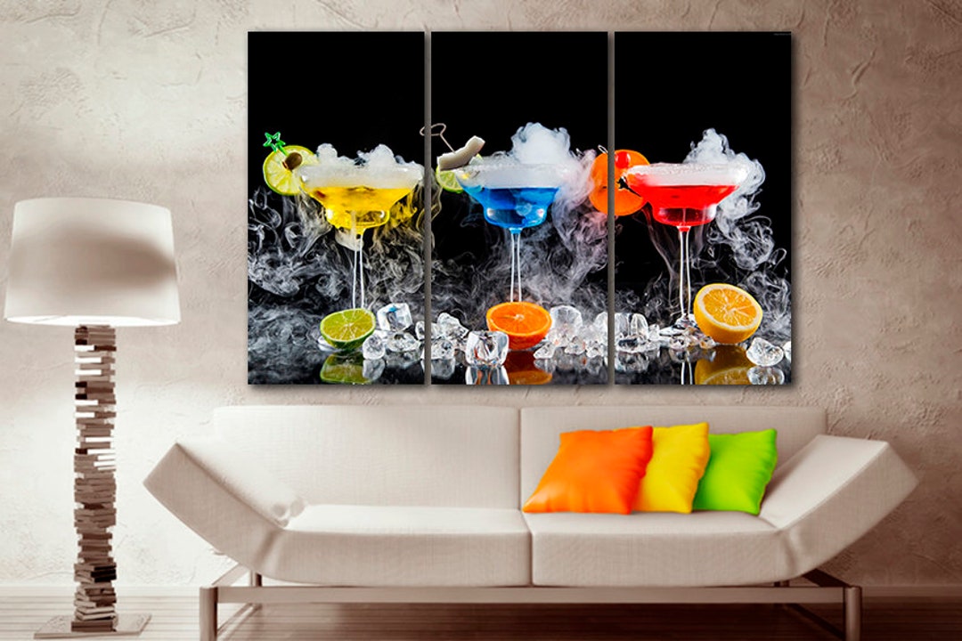 Cocktail Print Gallery Wall Set Cocktail Wall Art Cocktail Decor ...