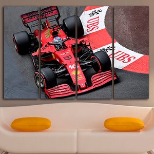 Bolide Canvas Sport Red Car Wall Art Racing Print Race Car Décor Rally ...