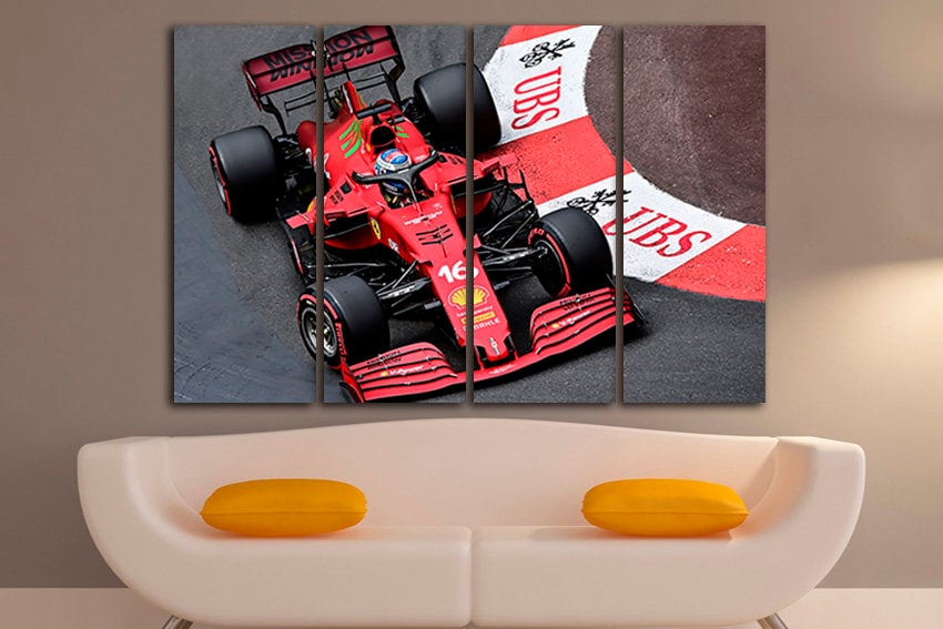 Bolide Canvas Sport Red Car Wall Art Racing Print Race Car Décor Rally ...