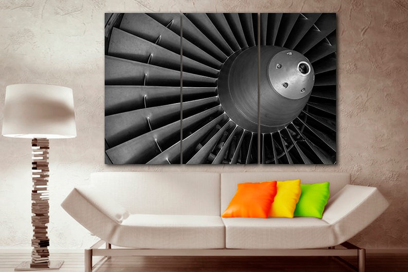 Aircraft Engine Artwork Poster Airplane Wall Decor Engine - Etsy