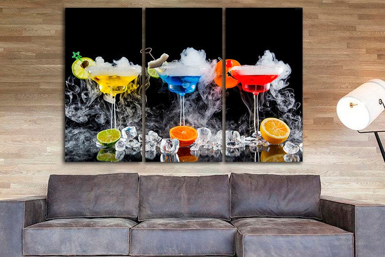 Cocktail Print Gallery Wall Set Cocktail Wall Art Cocktail | Etsy