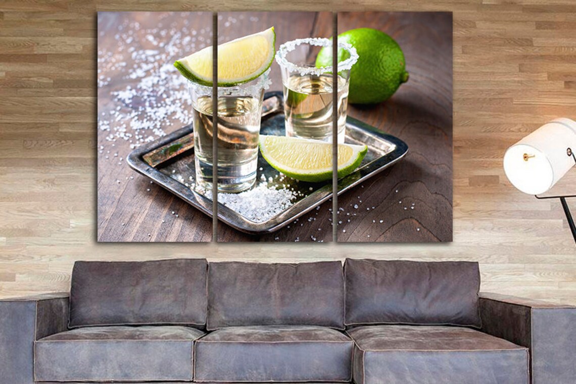 Tequila print Alcohol print Tequila wall art Bar wall decor | Etsy