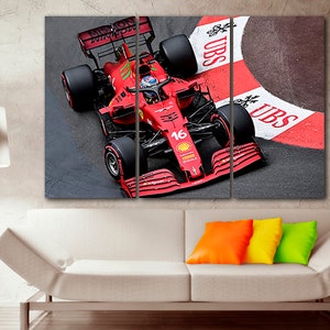 Bolide Canvas Sport Red Car Wall Art Racing Print Race Car Décor Rally ...