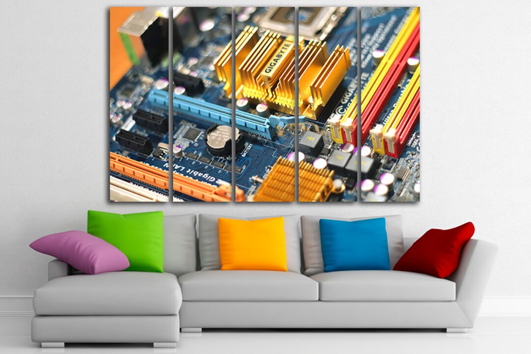 Information Technology Print on Canvas Ready to Hang Electronic ...
