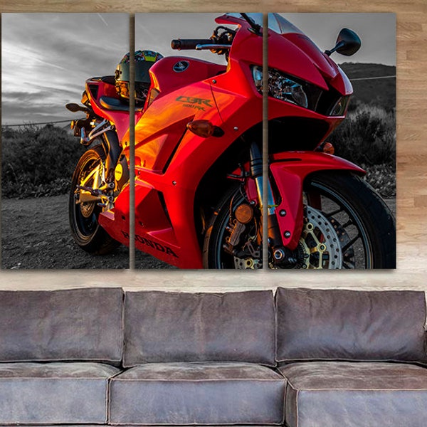 Motorcycle Wall Art - Etsy