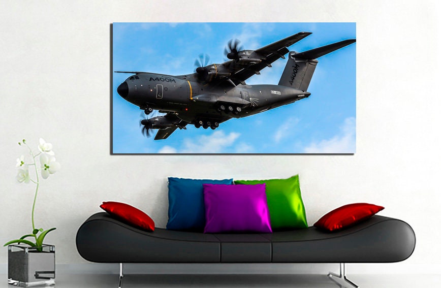 Airplane Wall Print Airbus Military Art Engine Canvas - Etsy
