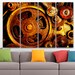 Gears Print Machine Wall Art Large Canvas Set Gears Wall Decor - Etsy